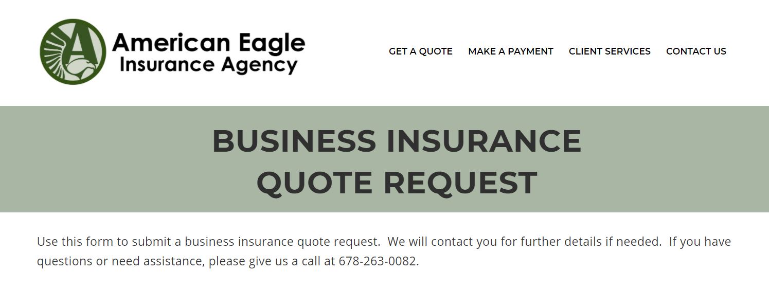 Request a Quote for Your Business | American Eagle Insurance Agency ...