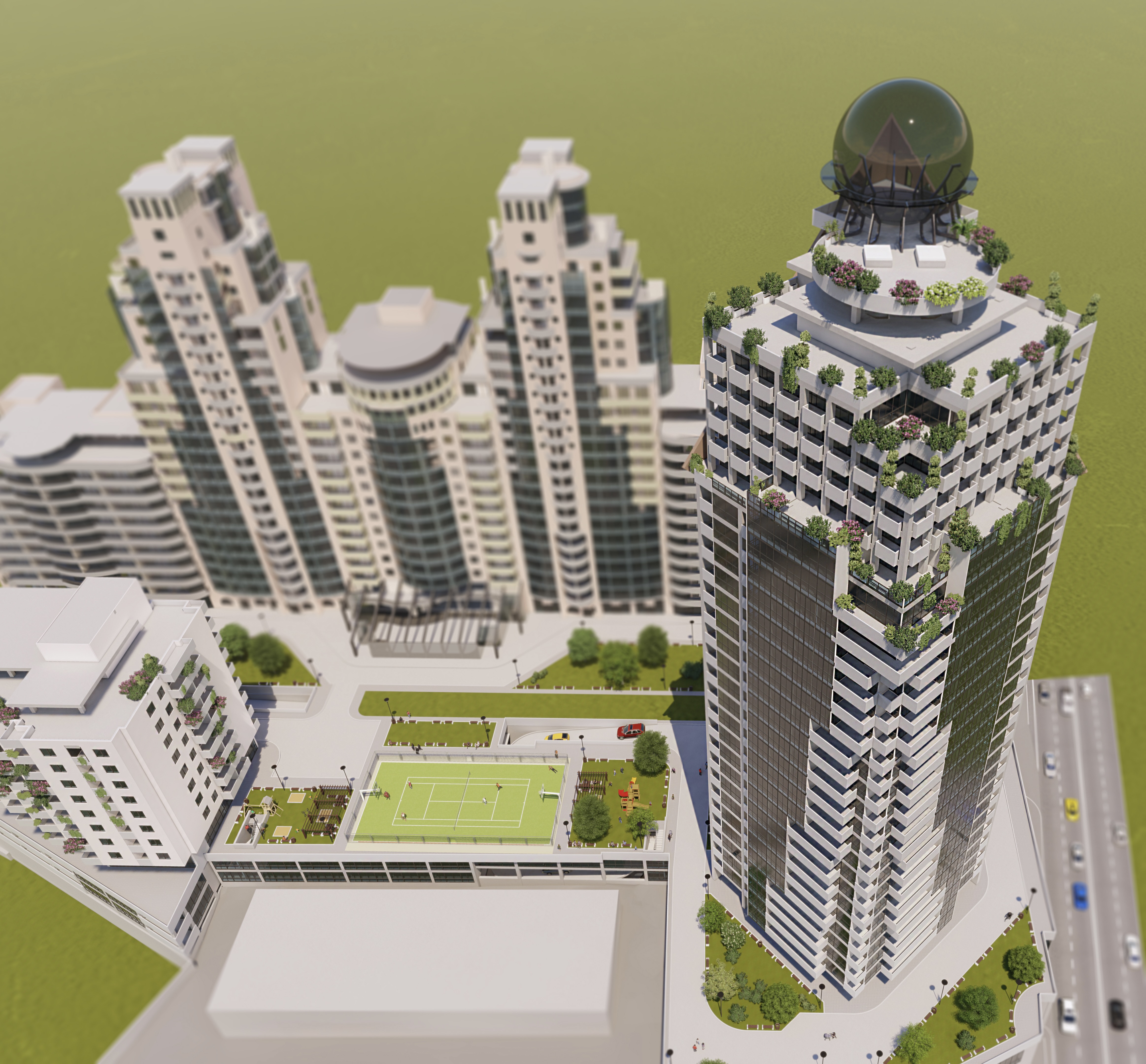 30 story residential building in Yerevan