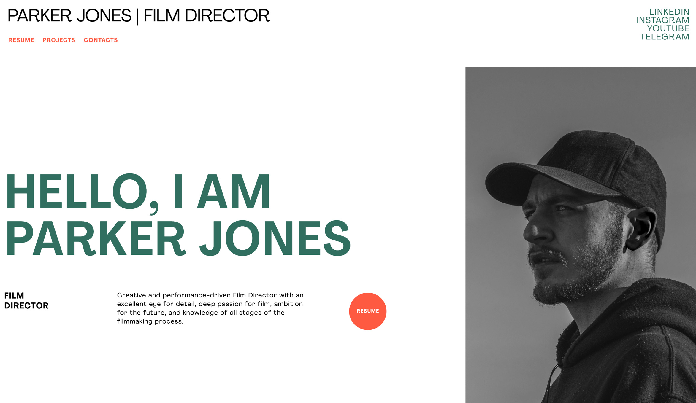 Film Director CV Template - parkerjones