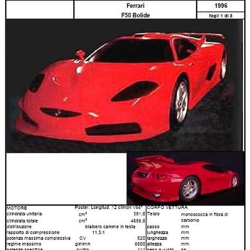 1996 Ferrari F50 Bolide
