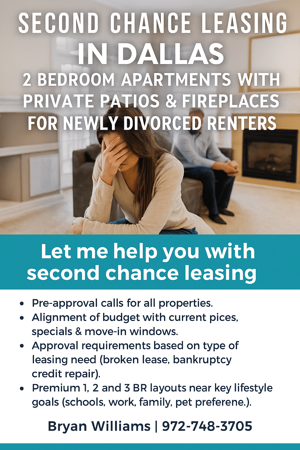 💔 Second Chance Leasing in Dallas | 2-Bedroom Apartments with Private ...