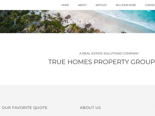 About - True Homes Property Group